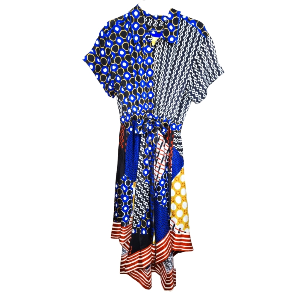 Maeve/Anthropologie Quilt Pattern Asymmetrical Hanker… - Gem